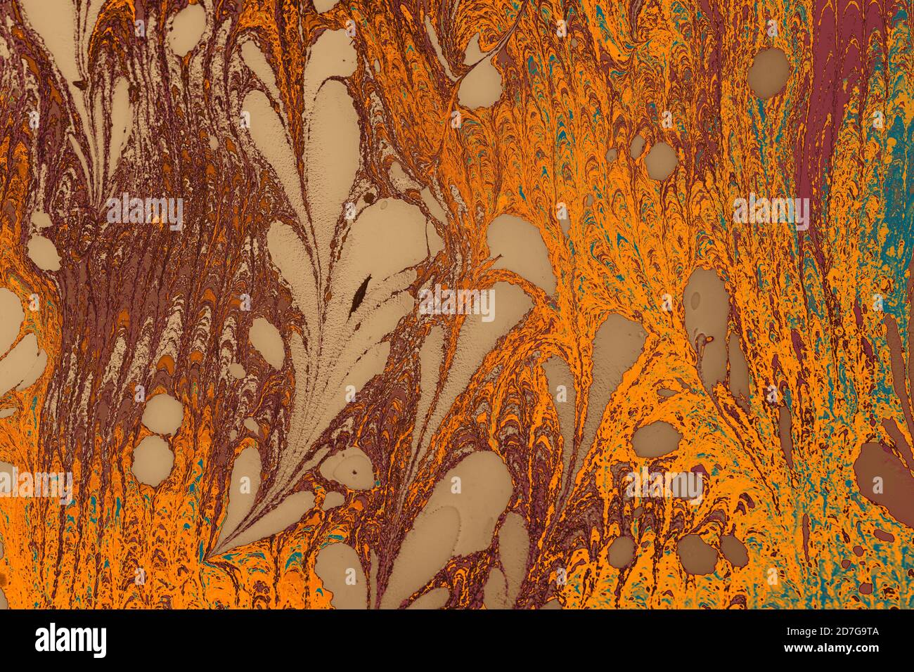 Artistic oil painting in orange tones and patterns Stock Photo - Alamy