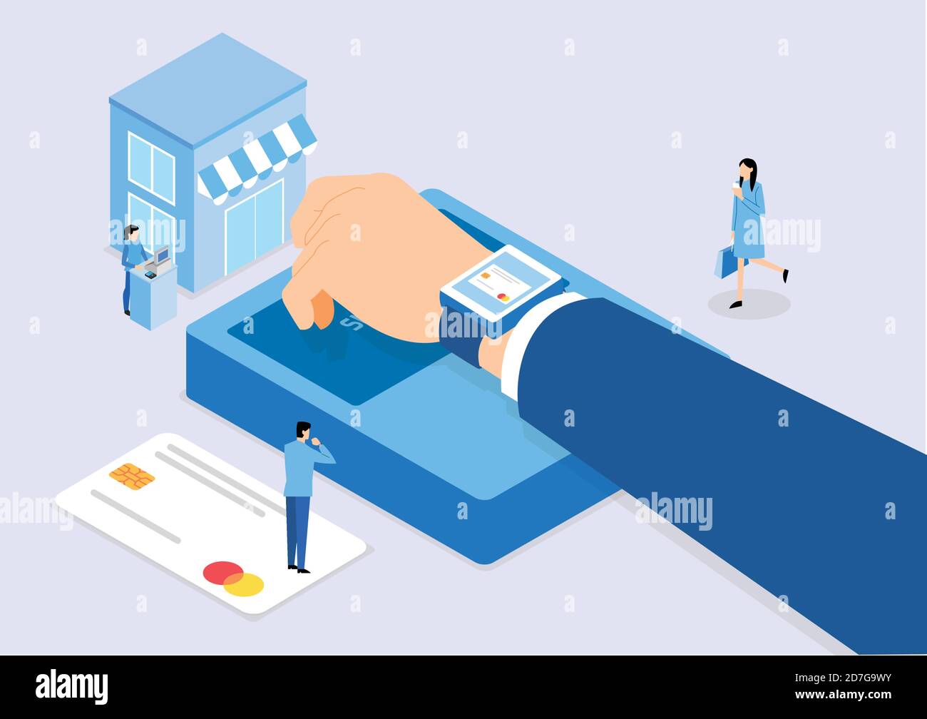 Modern Flat isometric for online payment illustration 008 Stock Vector ...