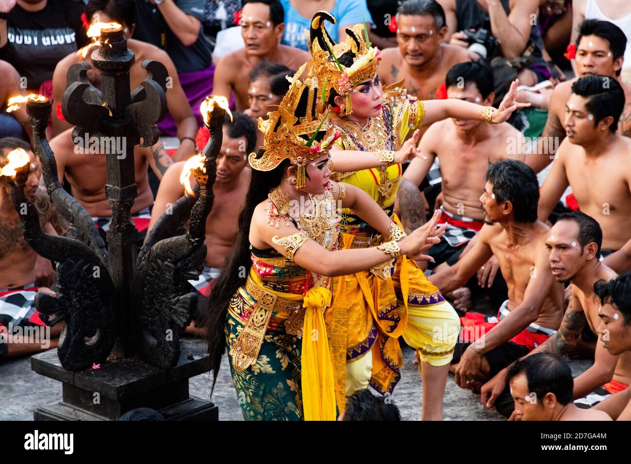 Historic Kecak & Fire dance performed at the top of magnificent cliff ...