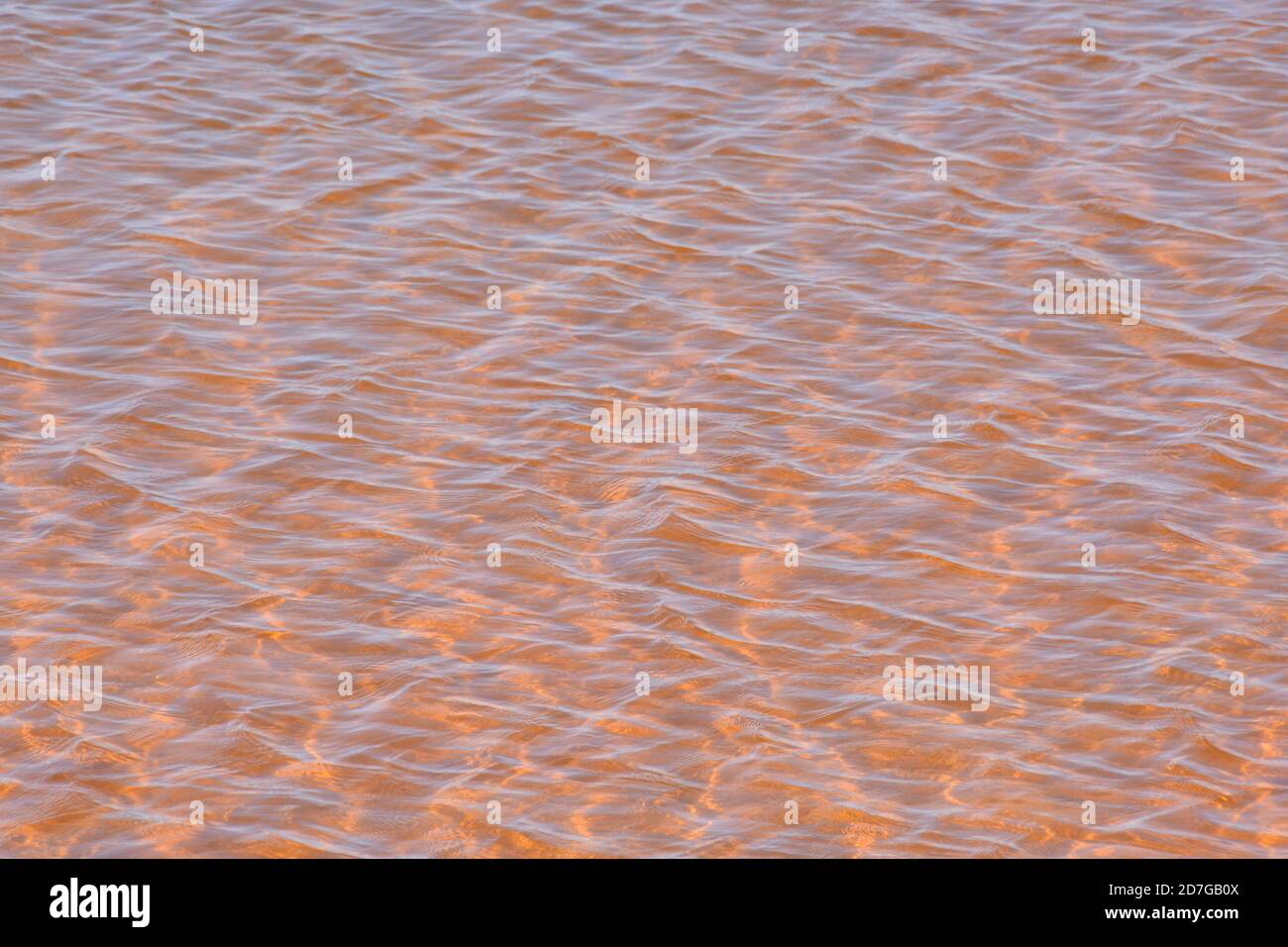 red polluted lake Stock Photo - Alamy