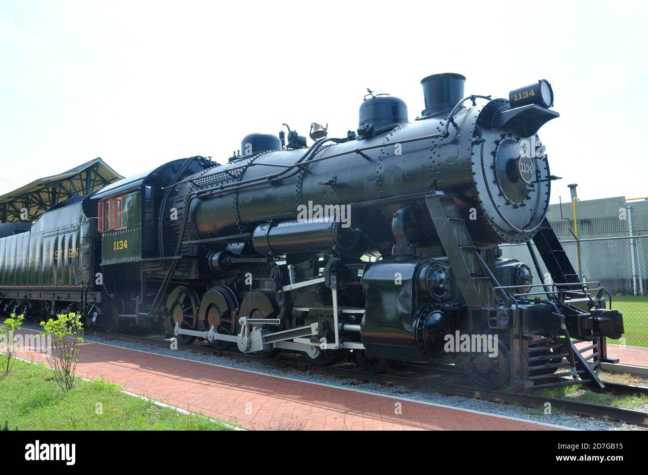 Norfolk and Western engine No. 1134 steam locomotive in Railroad Museum ...
