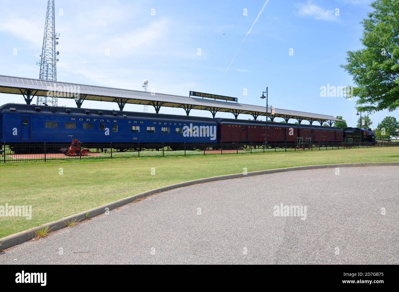 Historic Train in Railroad Museum of Virginia in Norfolk, Virginia VA ...