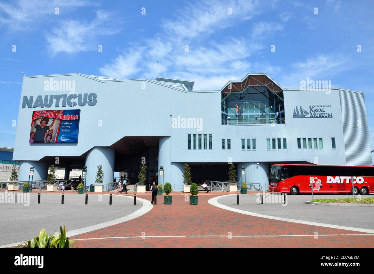 Nauticus Naval Museum in downtown Nolfork, Virginia, USA. This museum ...