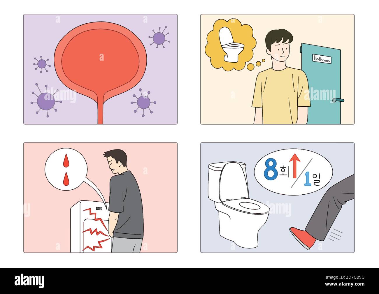 Symptoms and illness male cartoon illustration 006 Stock Vector Image ...