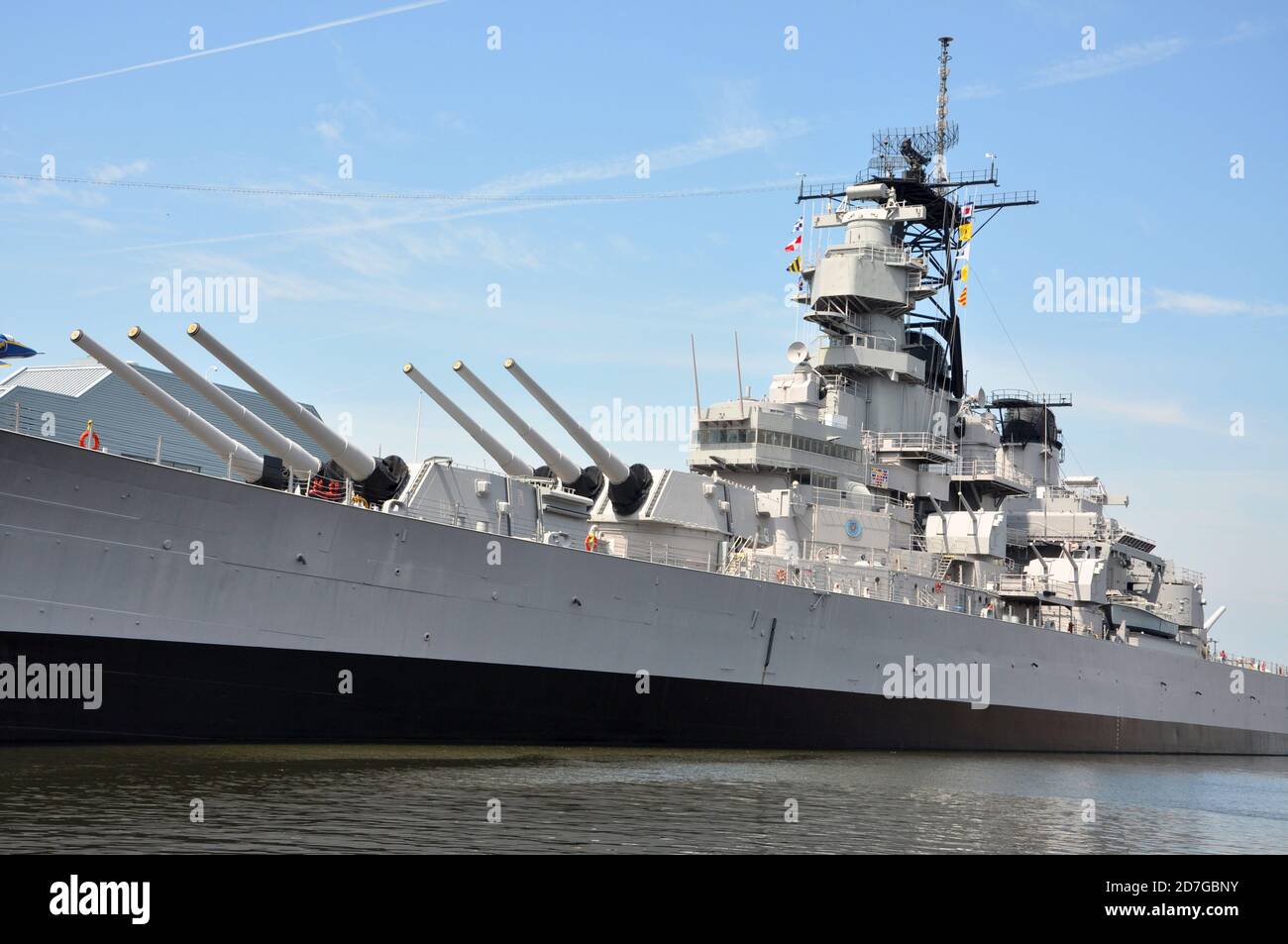 USS Wisconsin Battleship (BB-64) in Norfolk, Virginia VA, USA Stock ...