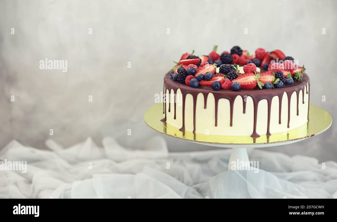 Confectionery flavored cakes for a holiday and a normal breakfast Stock ...