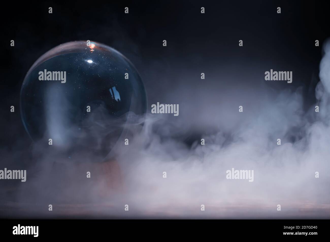 Crystal ball predict the fate. Guessing for the future Stock Photo - Alamy