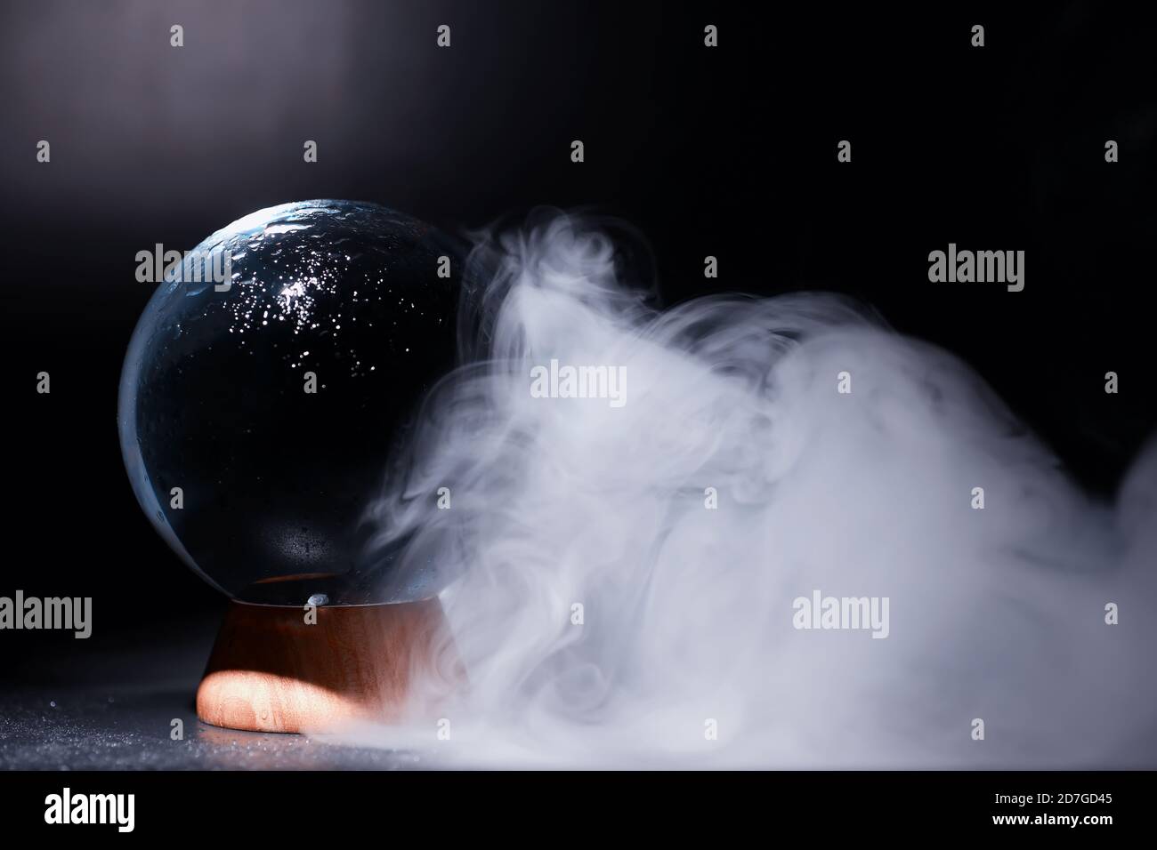 Crystal ball predict the fate. Guessing for the future Stock Photo - Alamy
