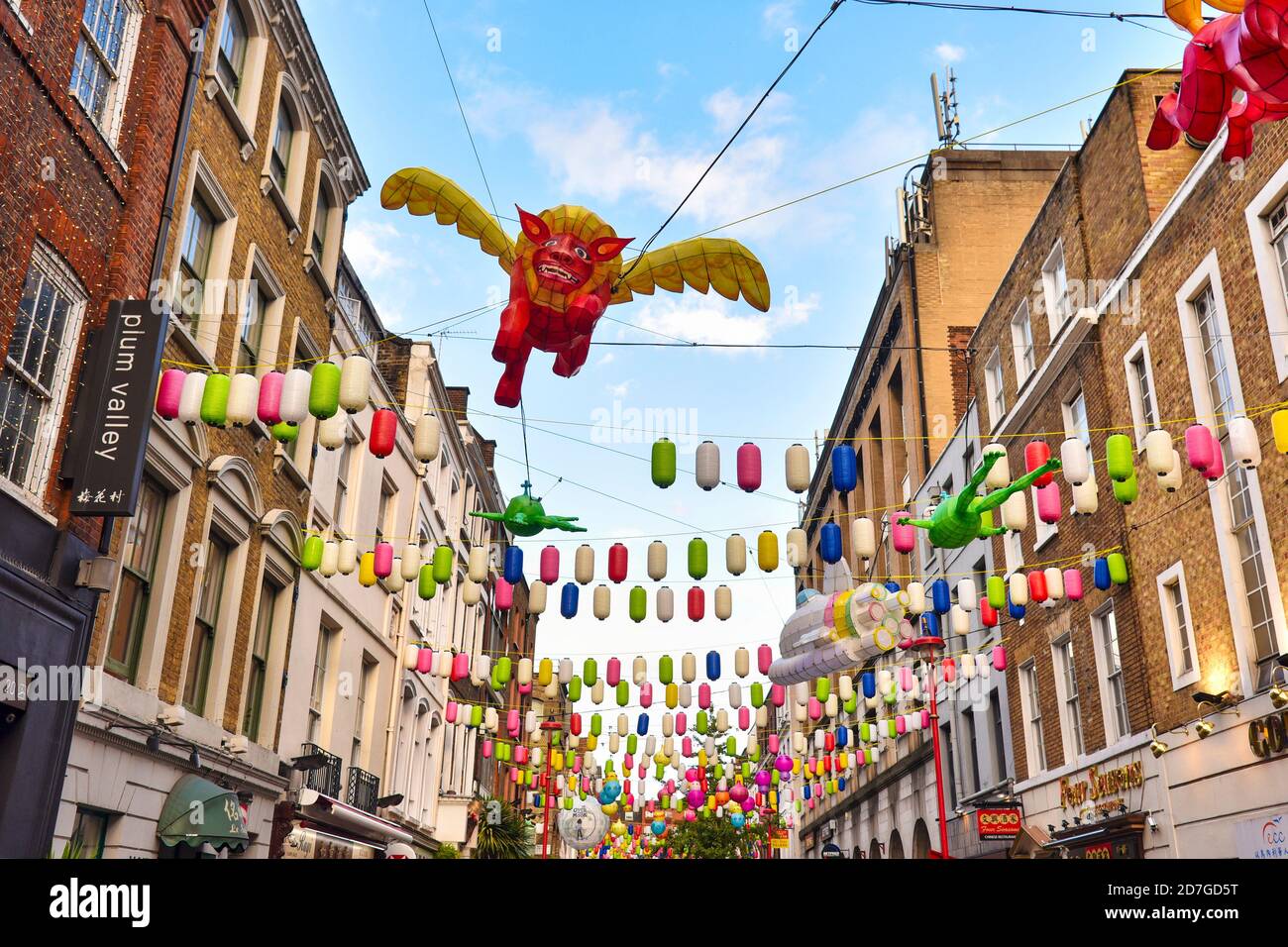 London, UK. 22nd Oct, 2020. Lanterns at an installation in London's ...