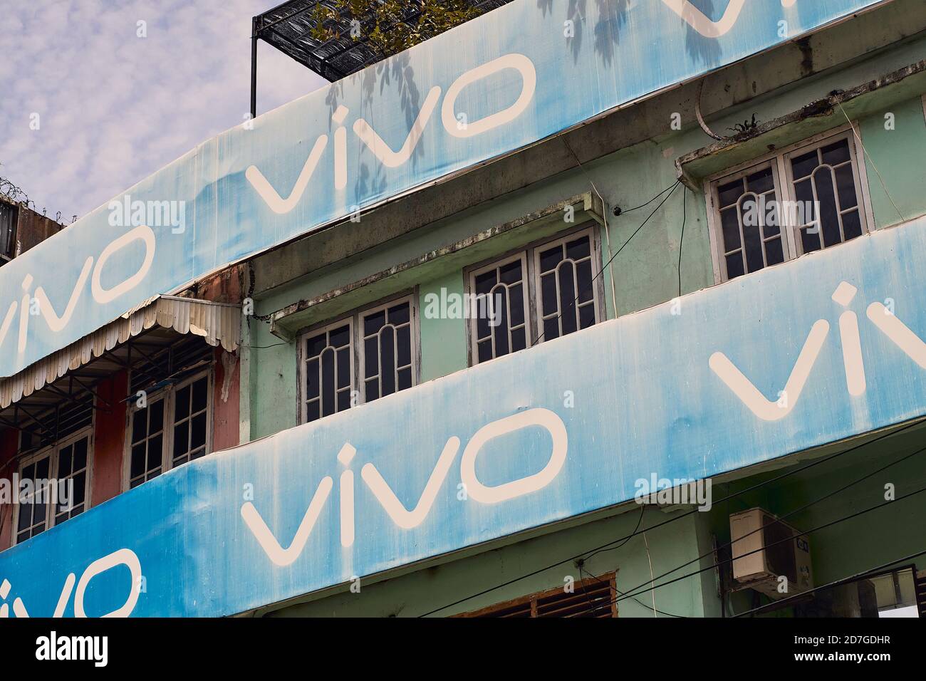 Jambi,Indonesia - October 2020 : VIVO mobile phone brand logo. Big ...