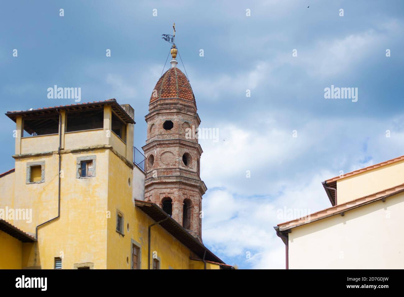 typical stretch of the historic center of Arezzo town, Tuscany, Italy ...