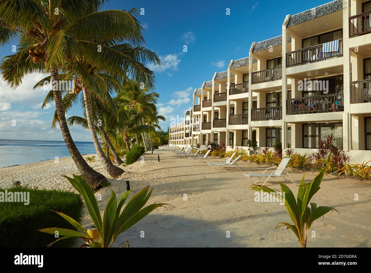 Edgewater Resort, Rarotonga, Cook Islands, South Pacific Stock Photo ...