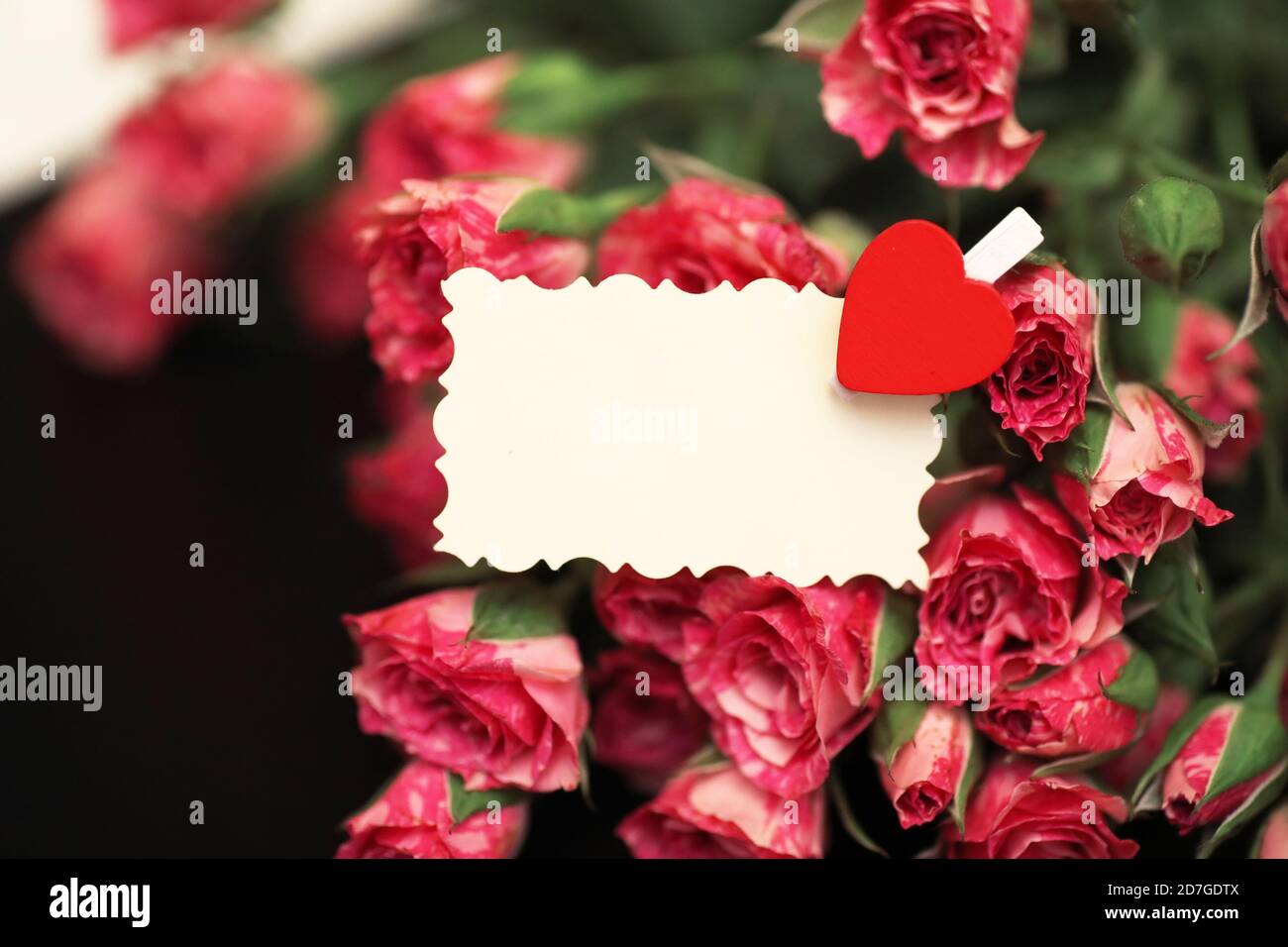 Bouquet of red roses on black matte background Stock Photo - Alamy