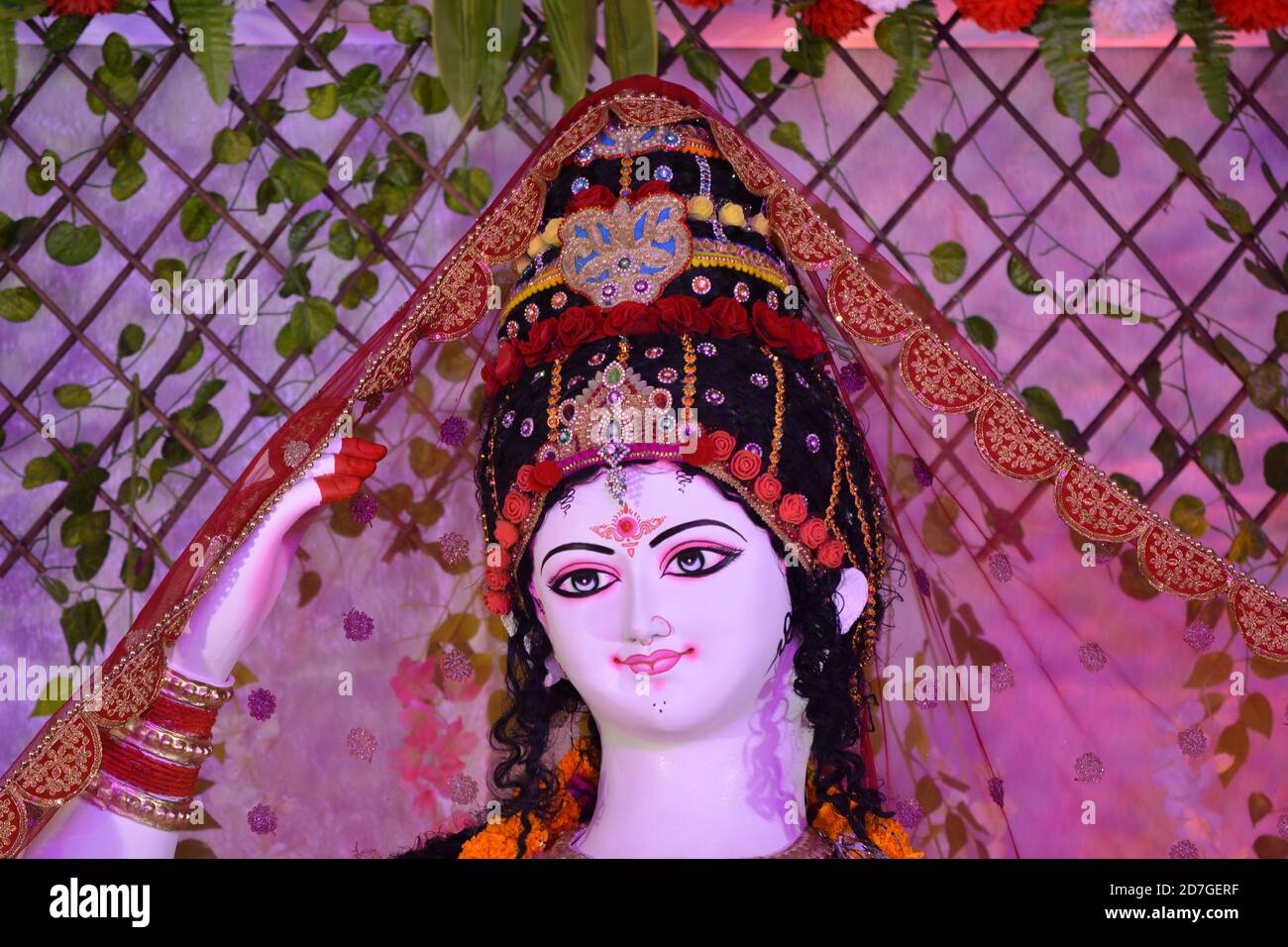 Maa durga face hi-res stock photography and images - Alamy