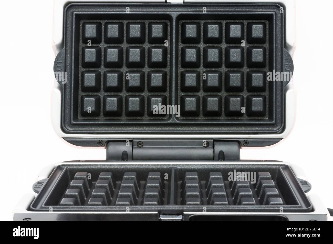 Modern waffle maker isolated on the white background Stock Photo - Alamy