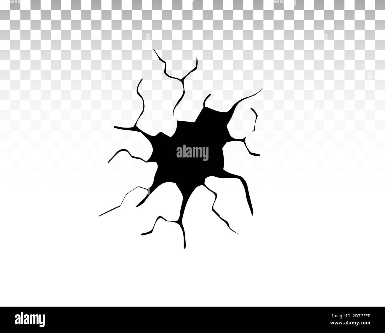 Ground cracks. Earthquake and ground cracks, hole effect, craquelure ...