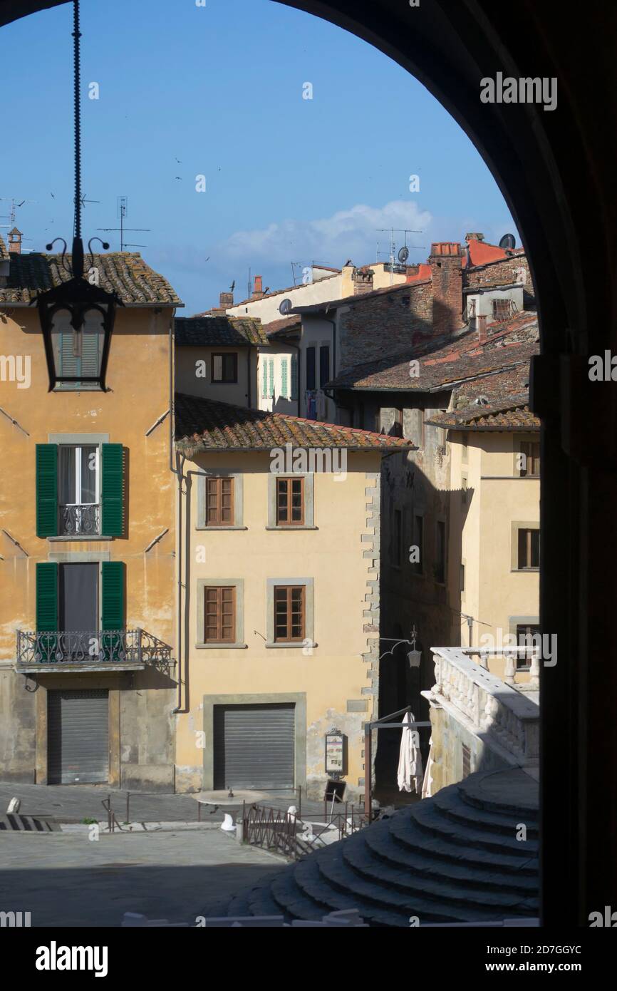 medieval buildings in the old town of Arezzo, Tuscany Stock Photo - Alamy