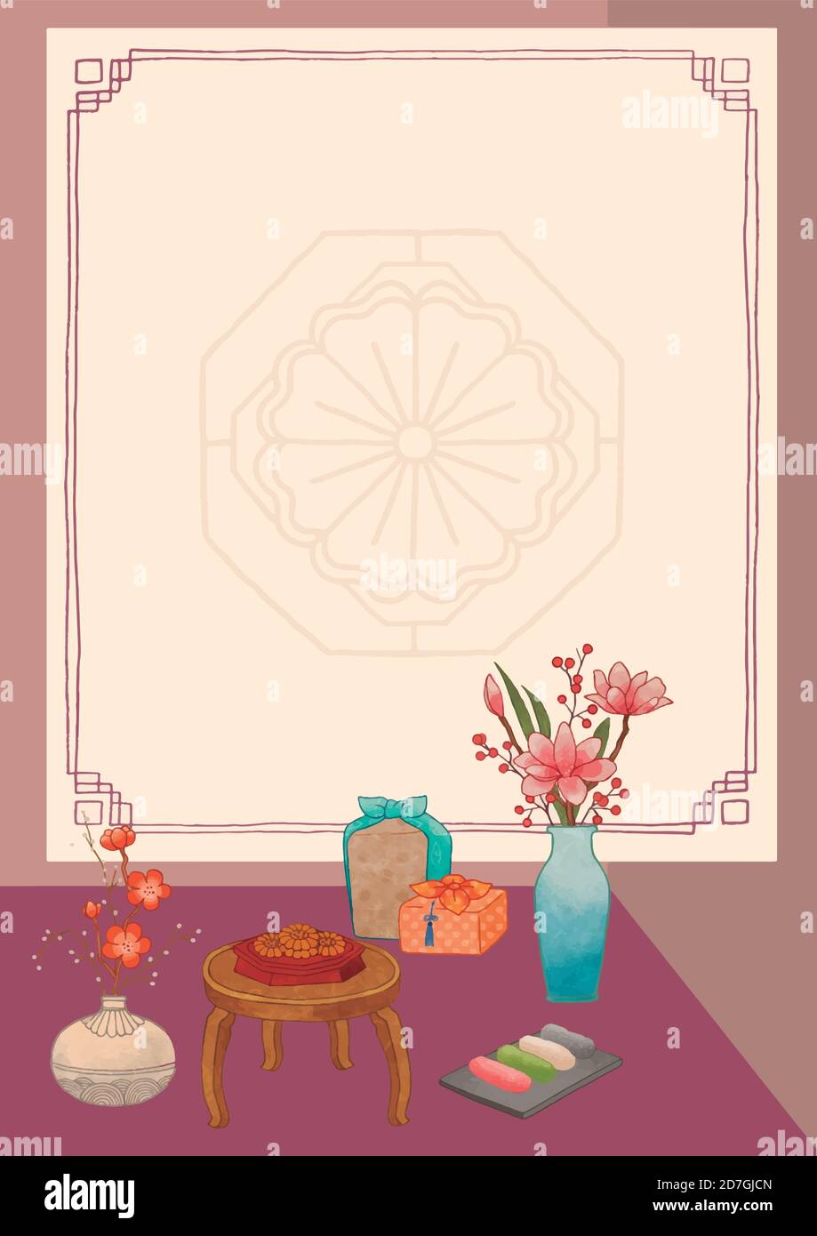 Korean traditional background with space for text, card and banner ...