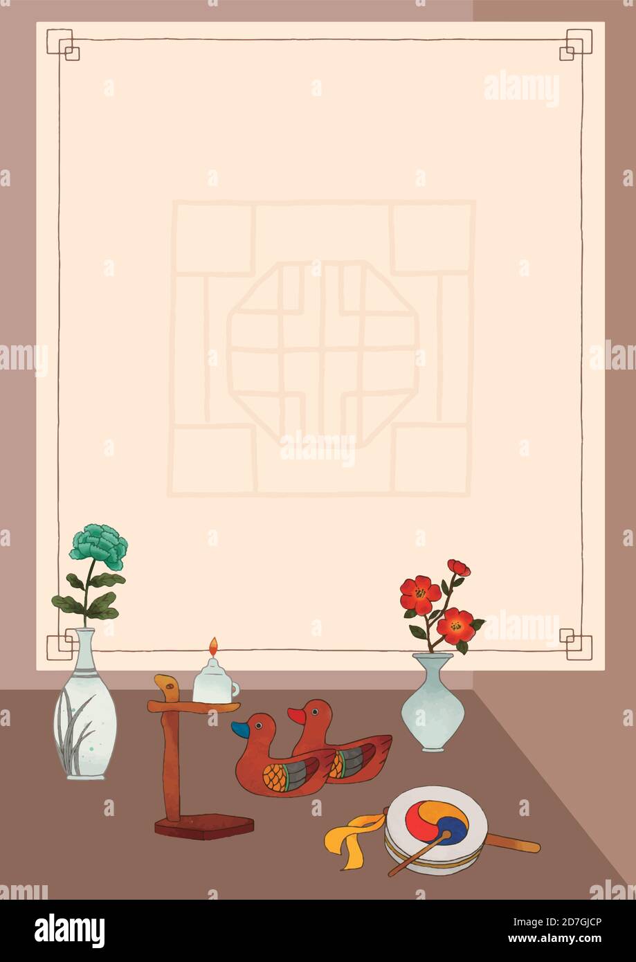 Korean traditional background with space for text, card and banner ...