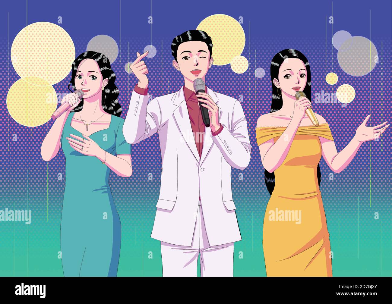 Singers musicians Stock Vector Images - Alamy