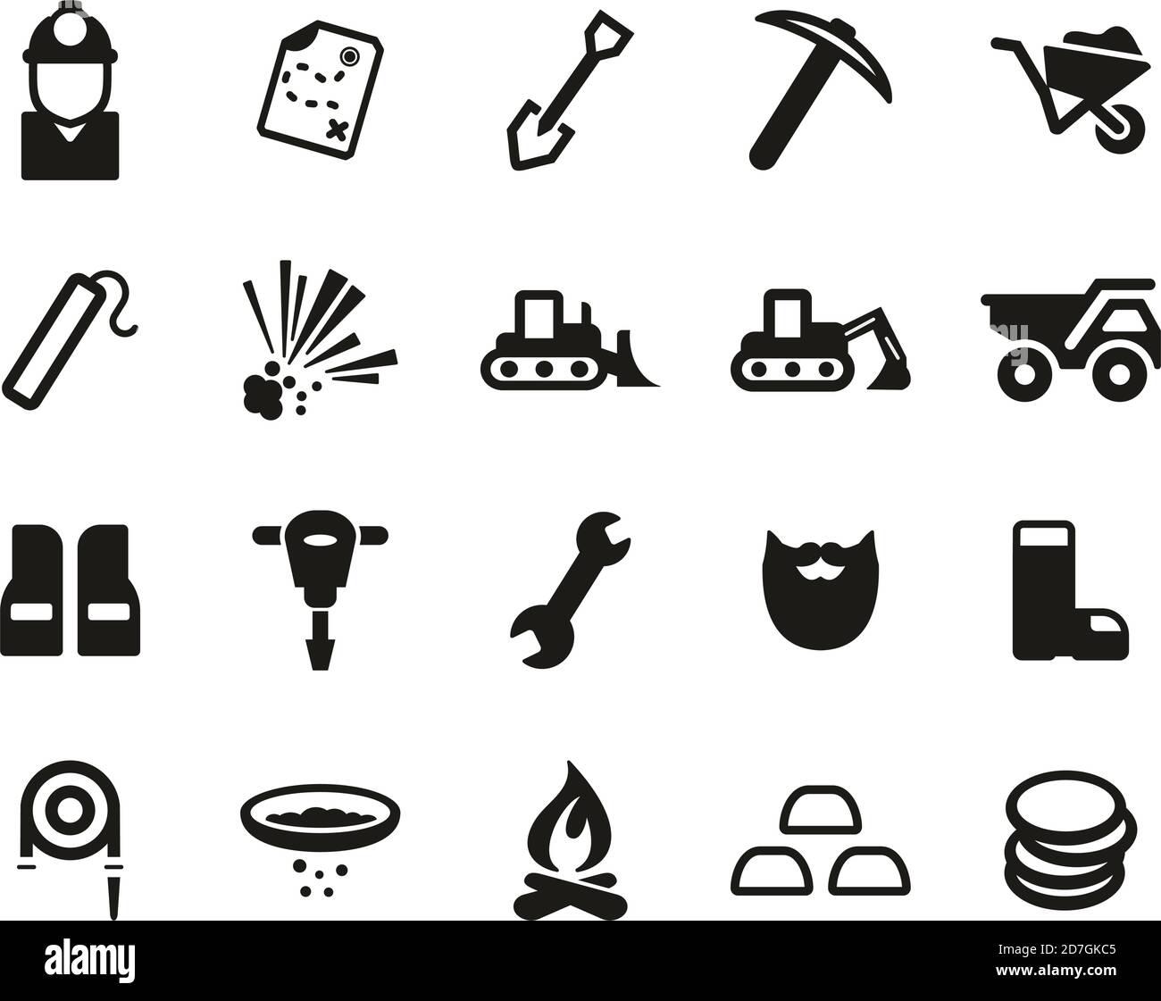 Gold rush illustration Stock Vector Images - Alamy