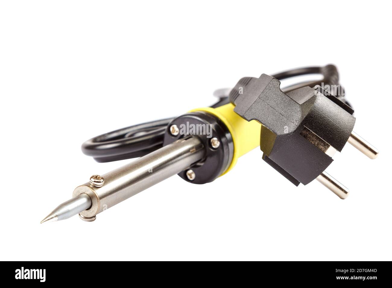 Soldering iron isolated on white background Stock Photo - Alamy