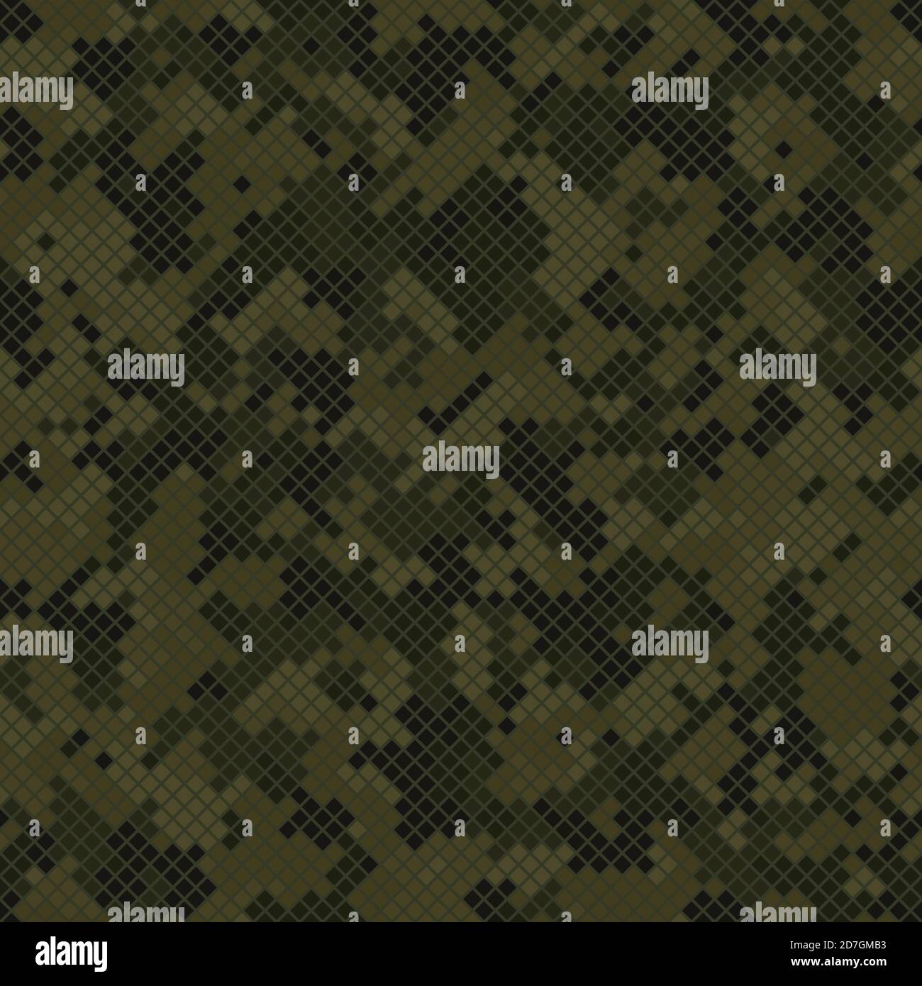 Seamless digital woodland pixel camo texture vector for army textile ...