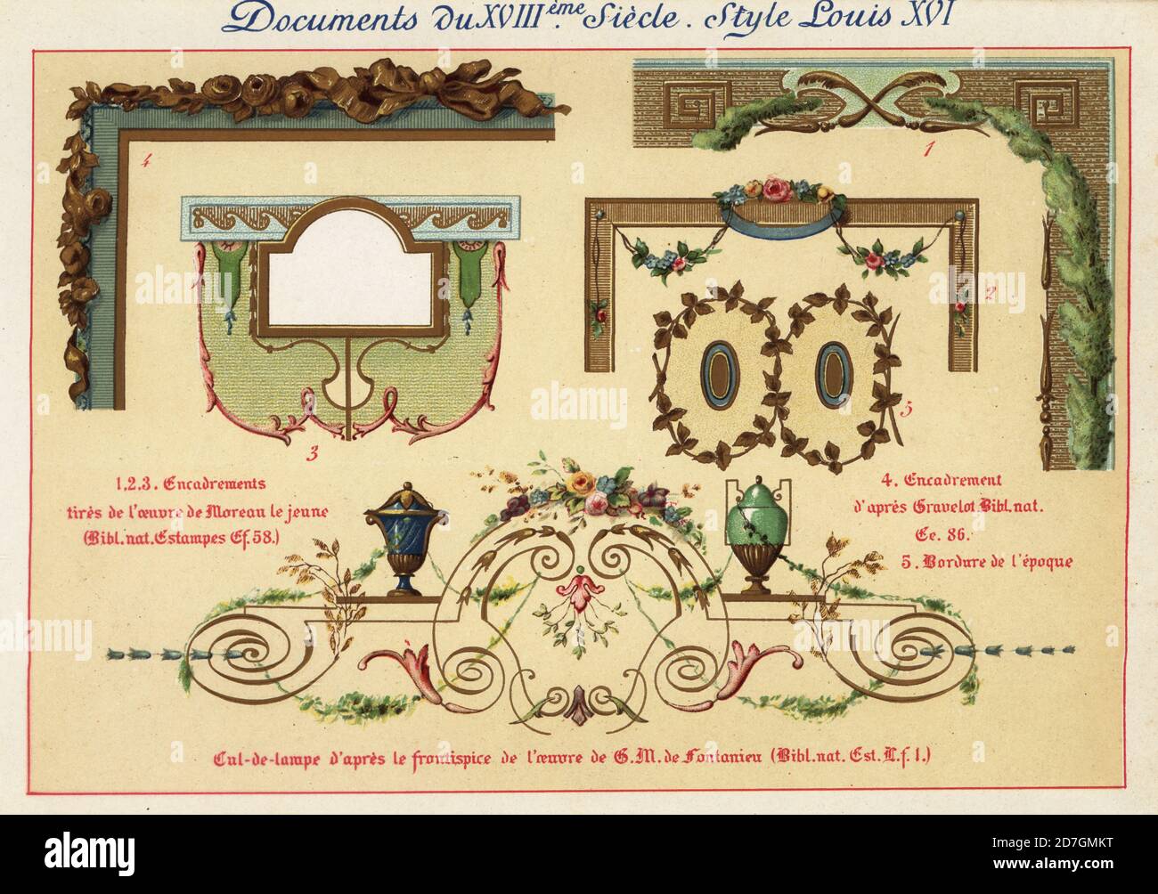 Gold border 18th century hi-res stock photography and images - Alamy