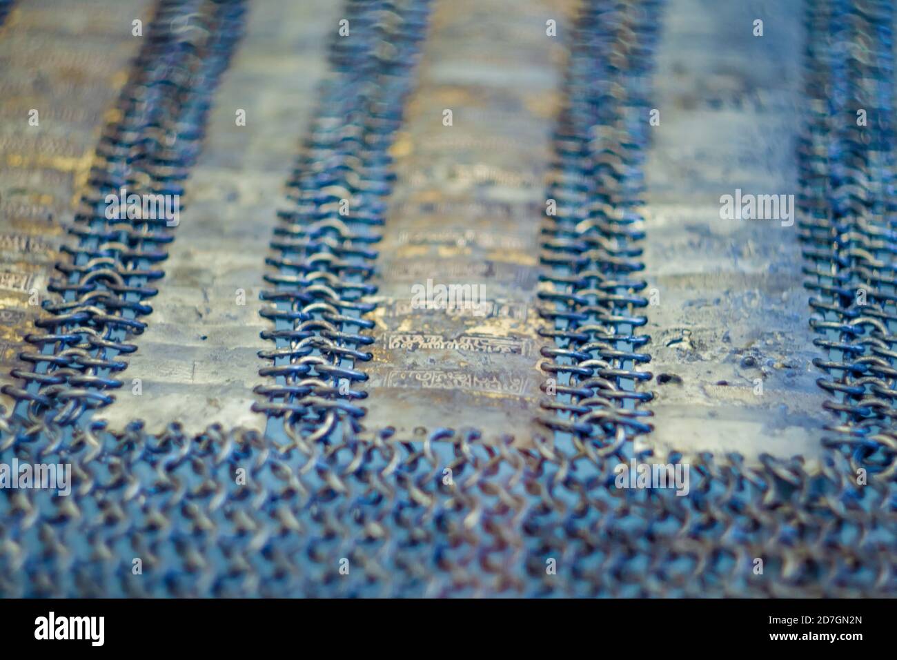 Rusty metal scales armor background Stock Photo - Alamy