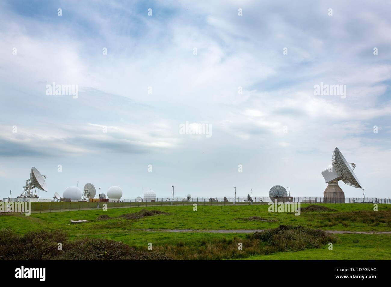 The GCHQ ground radar station at Morwenstow, Cornwall, UK Stock Photo ...