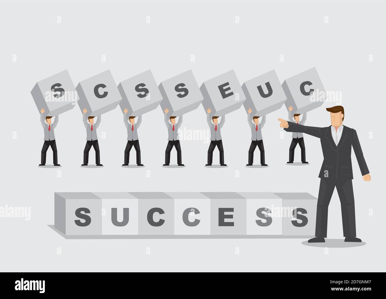 Businessman giving direction to team to achieve success. Creative ...