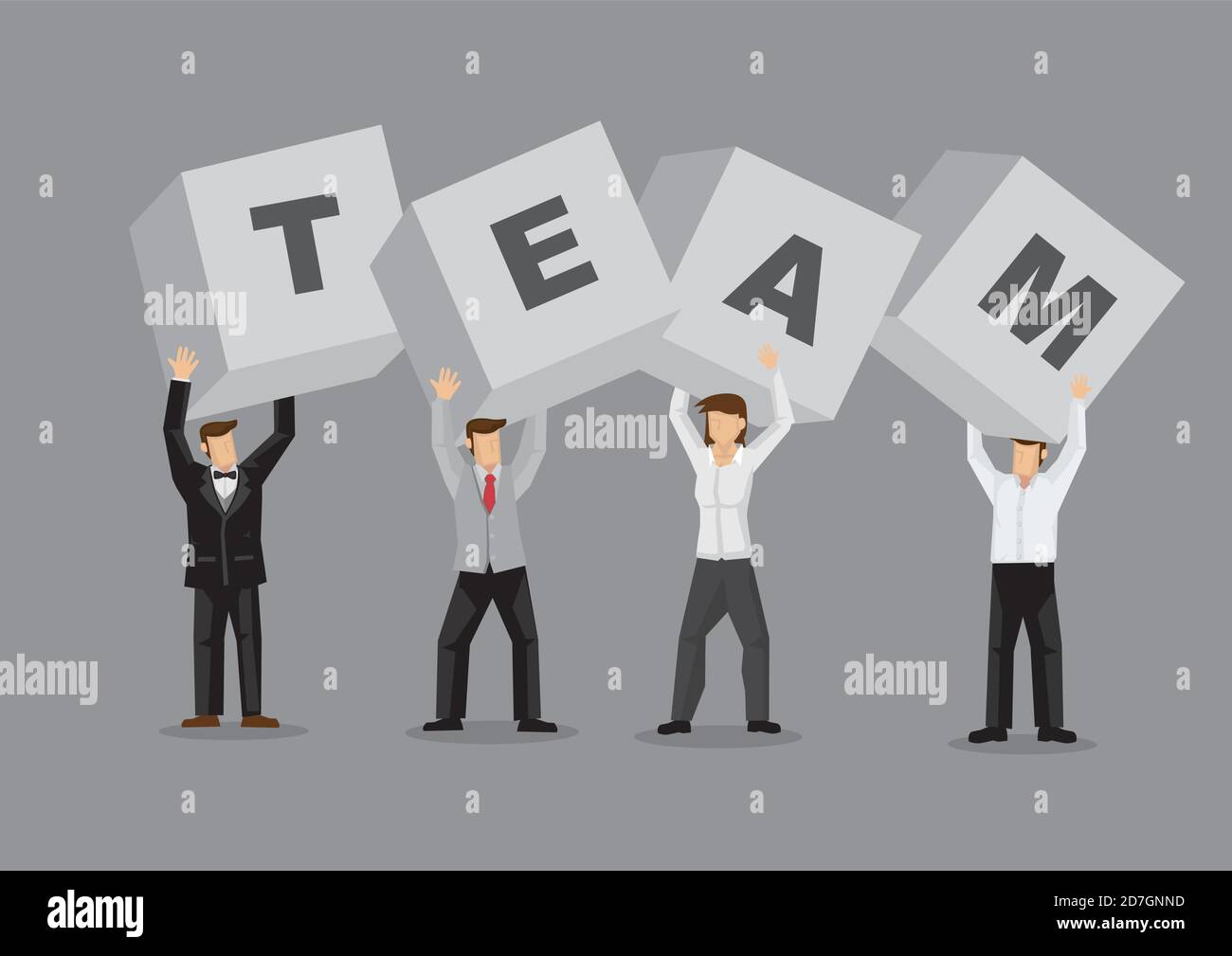 Team spirit vector vectors hi-res stock photography and images - Alamy