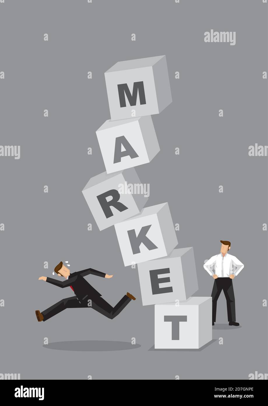 Stock market drop cartoon hi-res stock photography and images - Alamy