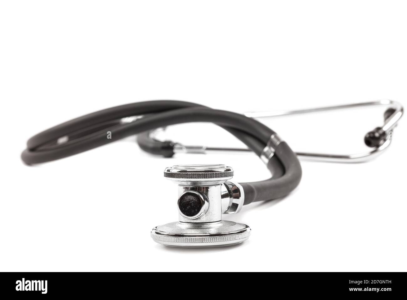 Medical device phonendoscope isolated on white background Stock Photo ...