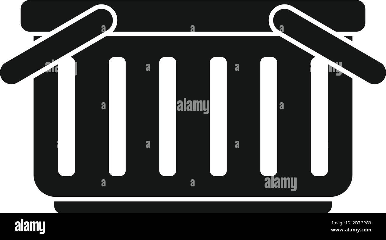 Eshop basket icon. Simple illustration of eshop basket vector icon for ...