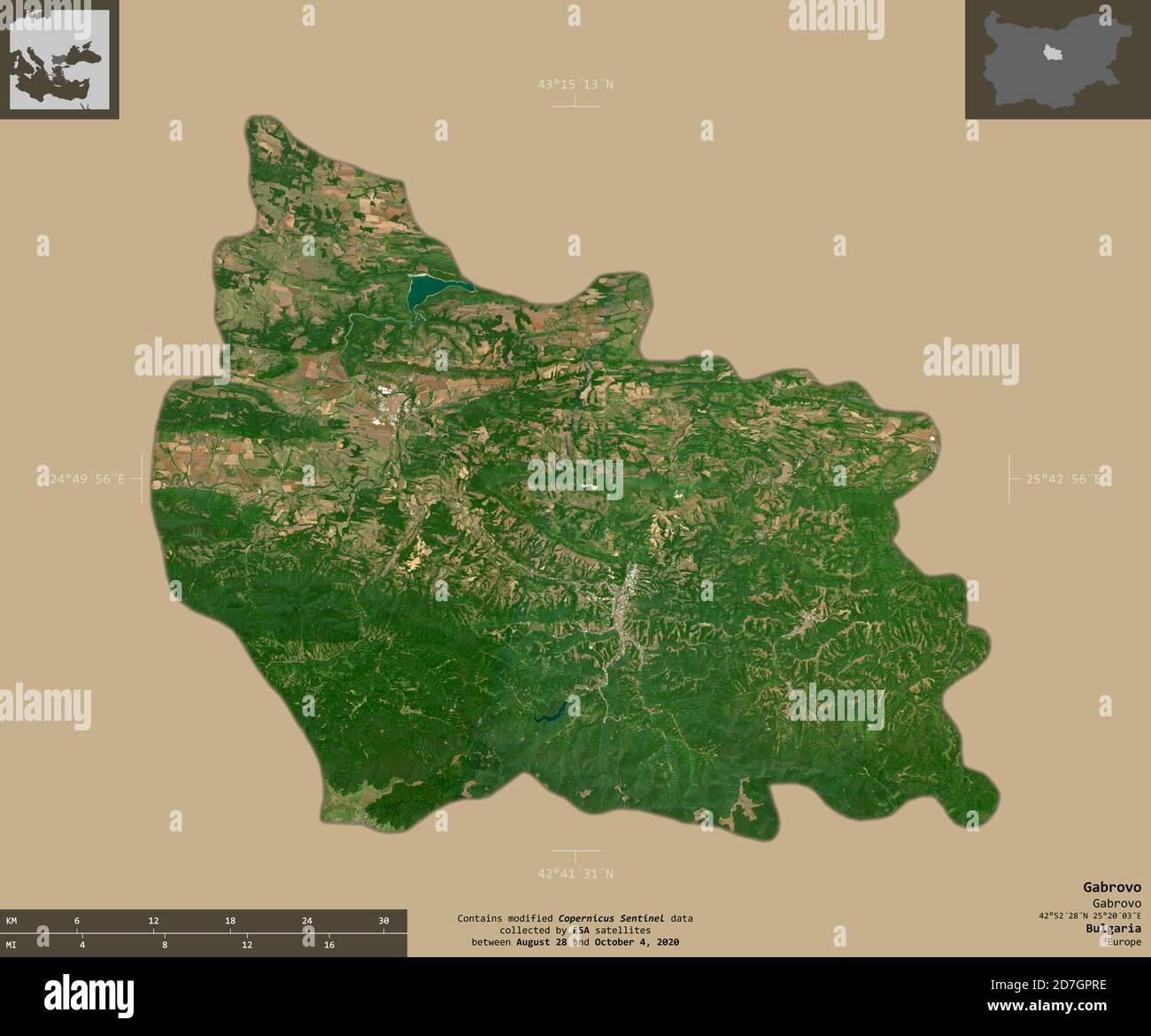 Gabrovo province map hi-res stock photography and images - Alamy