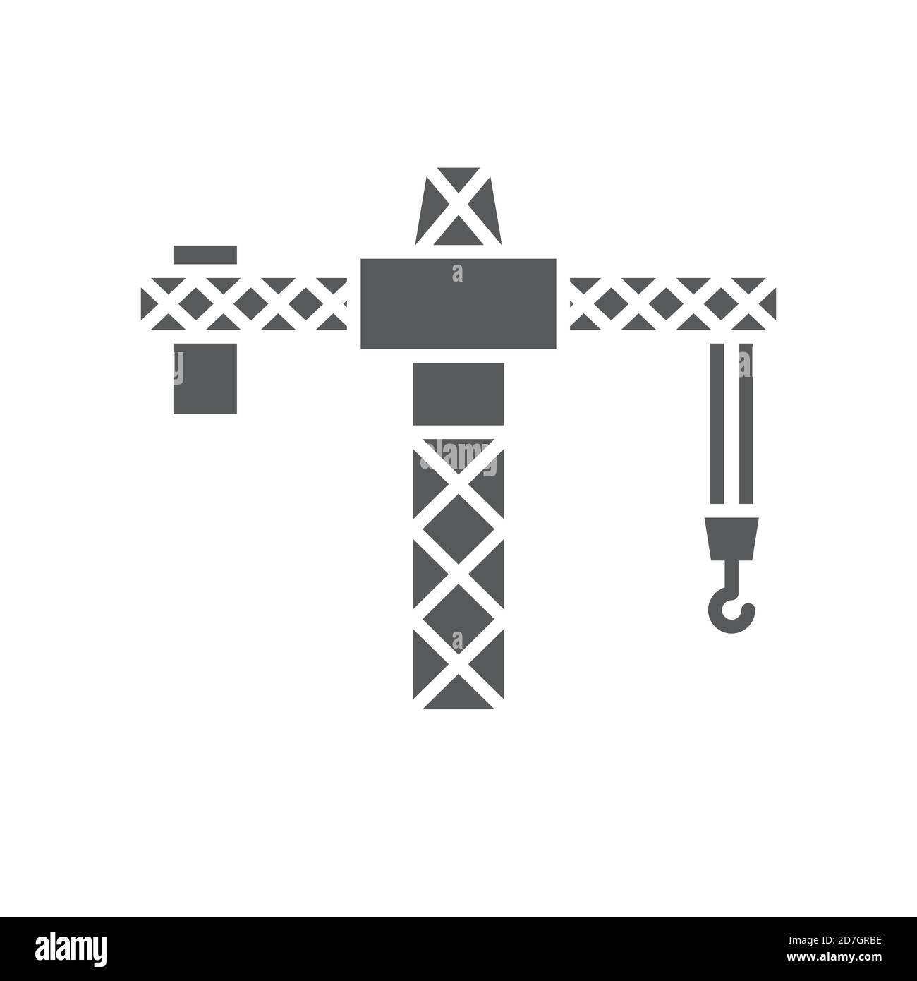 Tall crane on building Stock Vector Images - Alamy