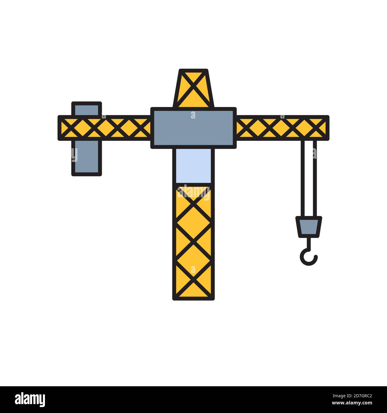 Crane moving load Stock Vector Images - Alamy