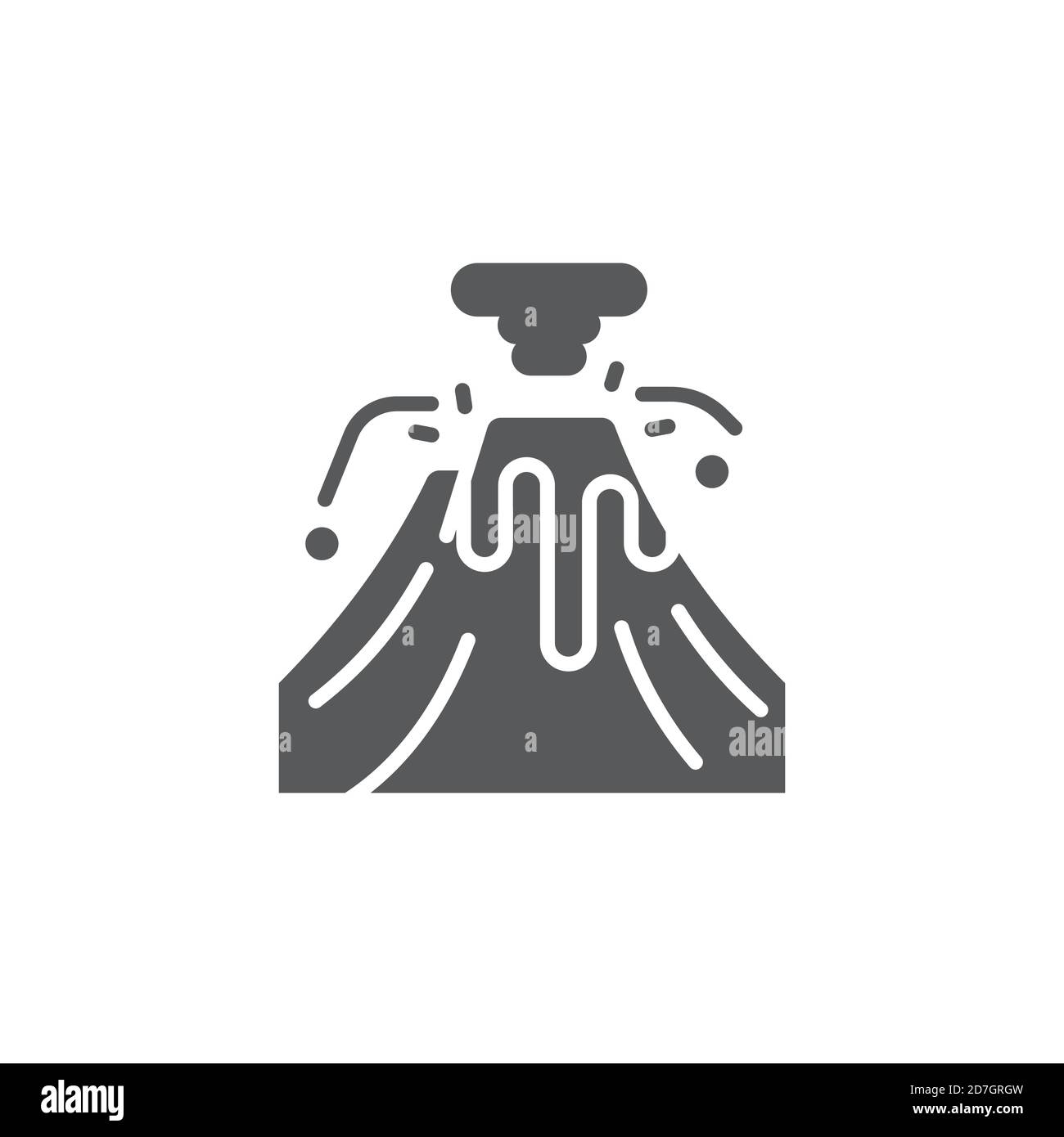 Volcanoes exploding illustration Stock Vector Images - Alamy