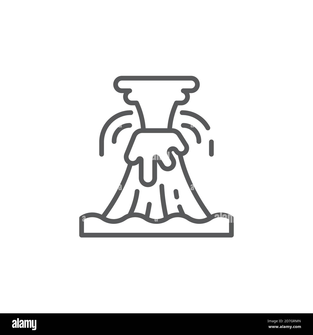 Ash cloud volcano eruptions Stock Vector Images - Alamy