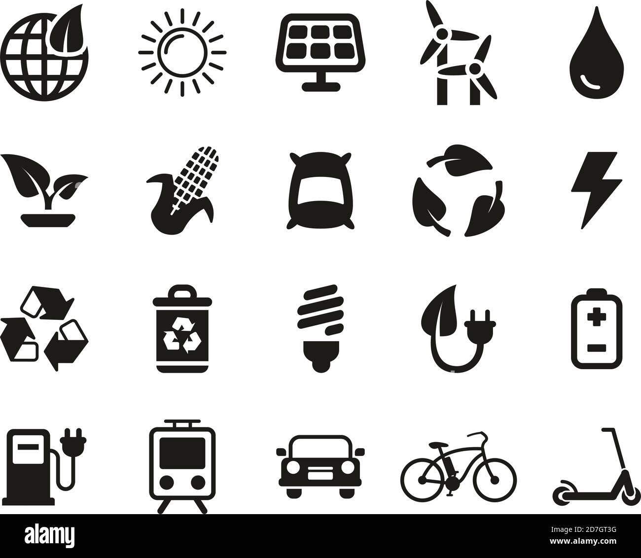 Wind energy plant in black Stock Vector Images - Alamy