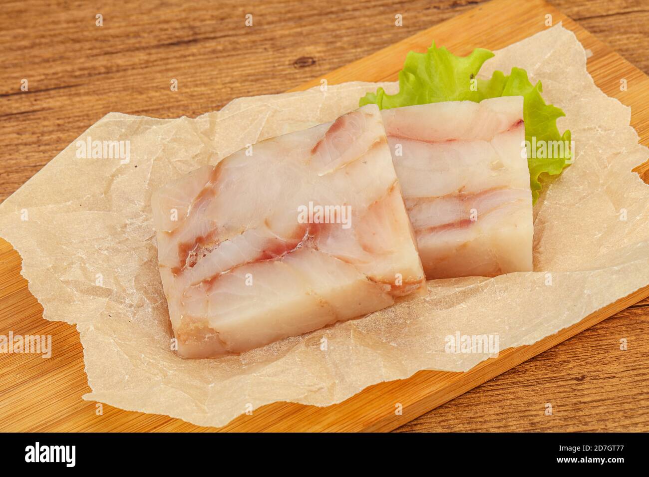 Raw dietary pollock fish fillet for cooking Stock Photo - Alamy