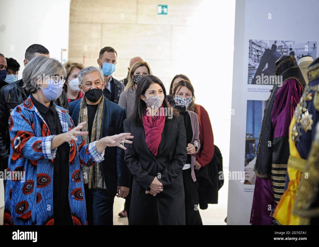 Rome, Ara Pacis shows Romaison. In the photo: the curator of the ...