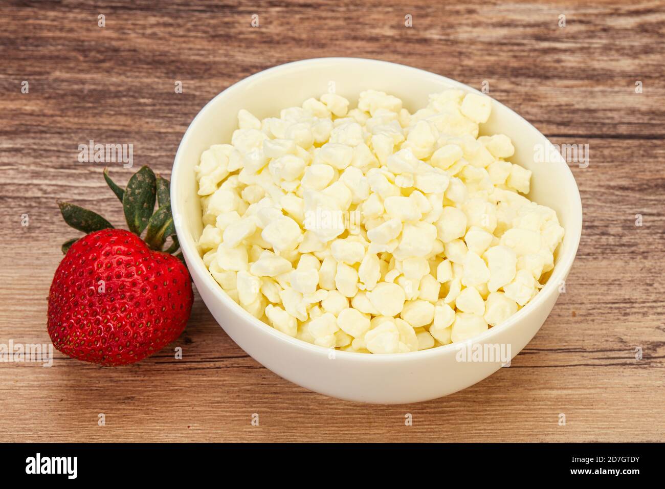 Dietary food - grain cottage cheese in the bowl Stock Photo - Alamy