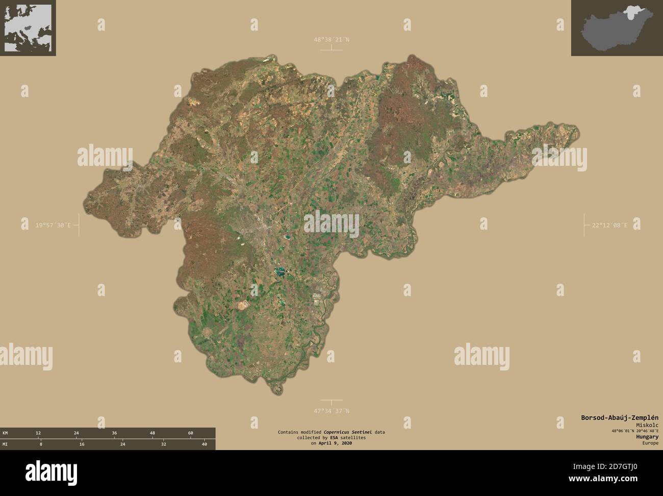 Zemplen county map hi-res stock photography and images - Alamy