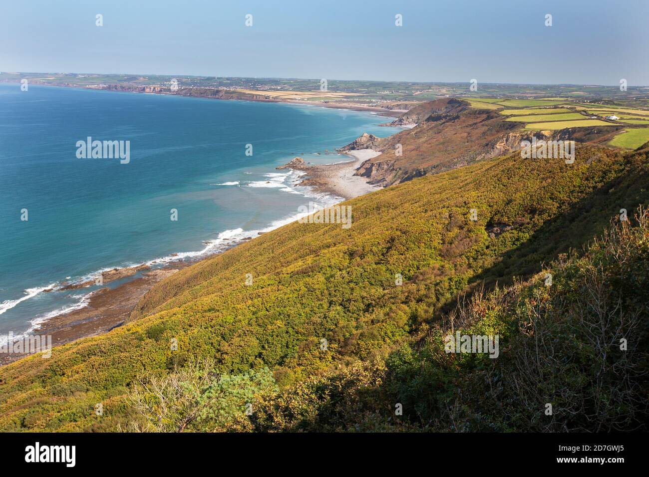 Cornish coastal scenery near Wanson Mouth, UK Stock Photo - Alamy