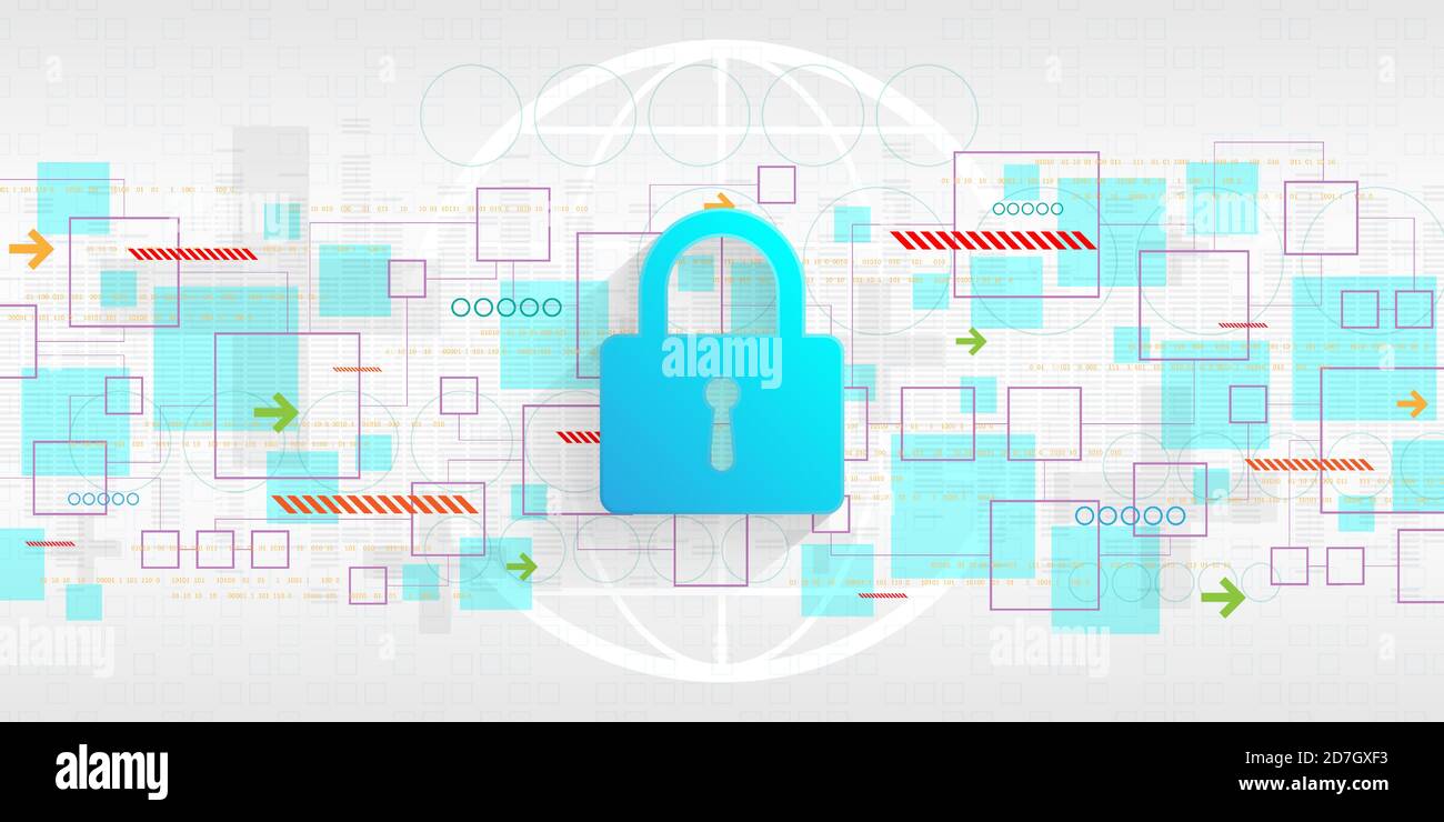 Vector background secure digital security system Stock Vector Image ...