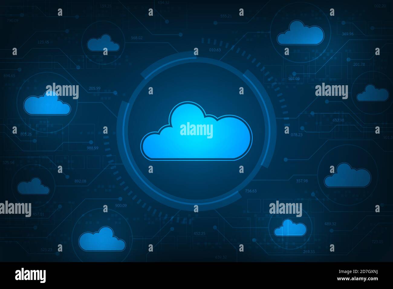 Linked data upload network interface Stock Vector Image & Art - Alamy