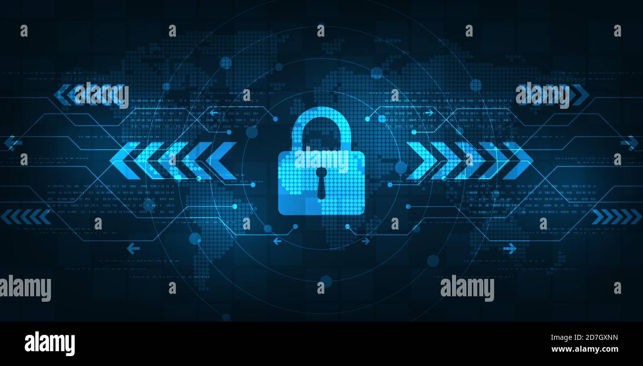Vector background secure digital security system Stock Vector Image ...