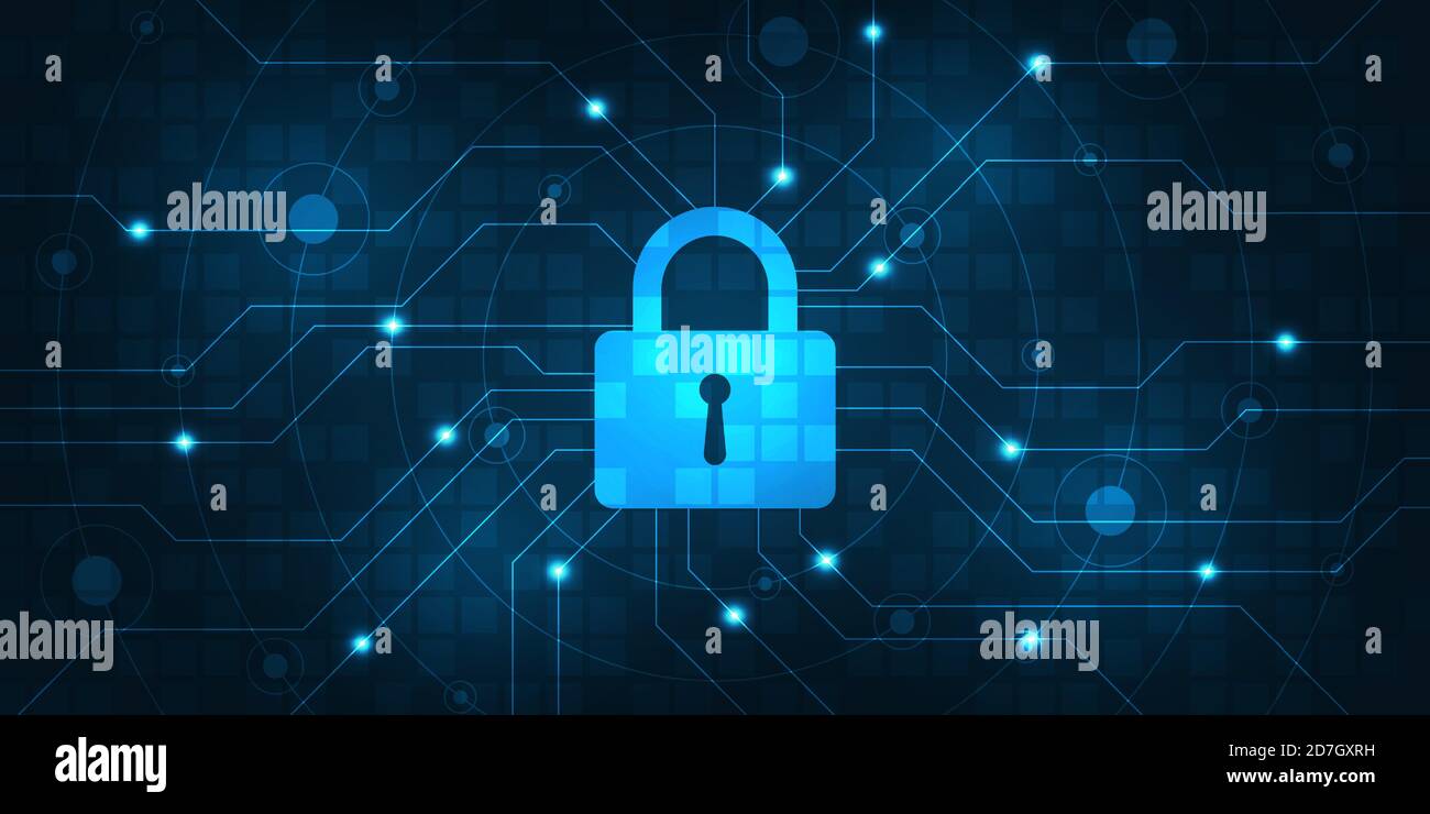 Vector background secure digital security system Stock Vector Image ...